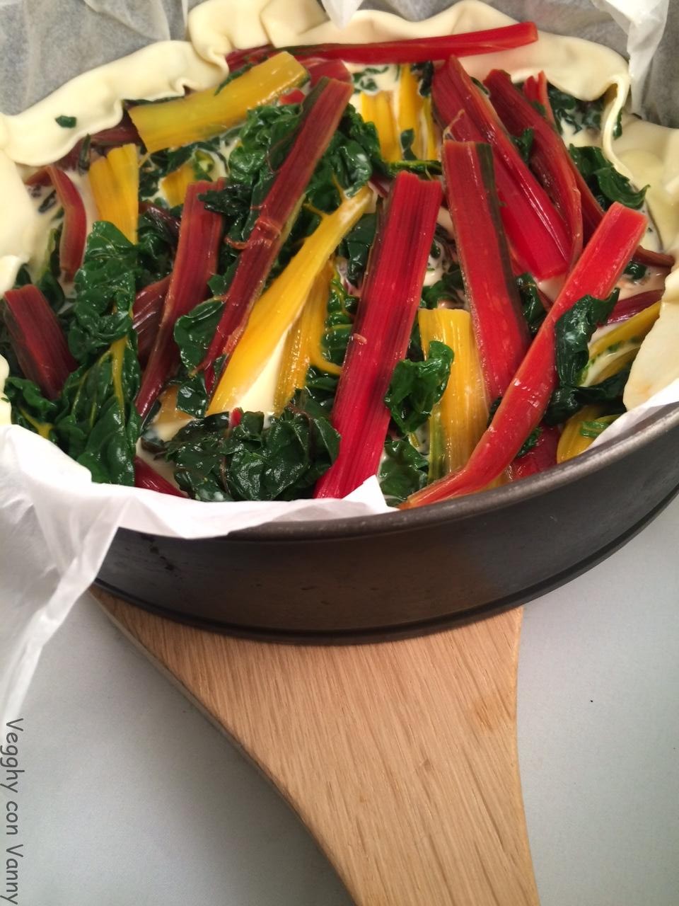 Torta salata di bietole colorate – Vegghy con Vanny